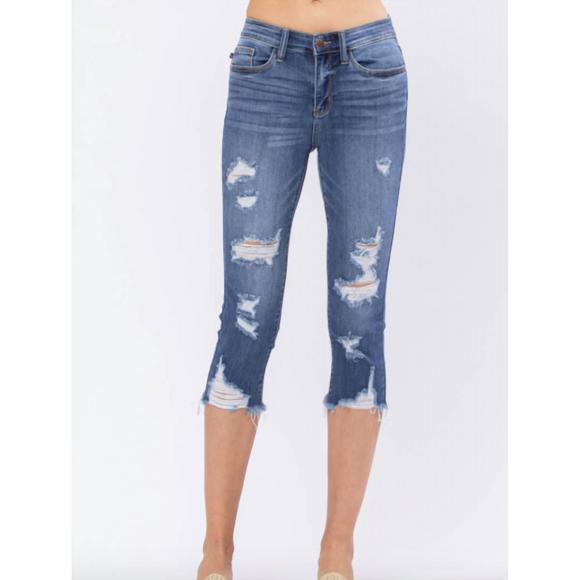 Judy Blue | Pants & Jumpsuits | New Judy Blue Sawyer Raw Hem Distressed ...